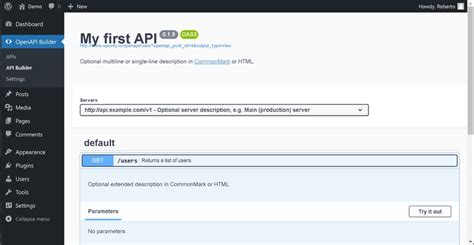 OpenAPI Builder For WordPress WPOAPI Blue Antoinette