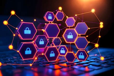 Digital Cybersecurity Concept With Padlocks Stock Illustration Illustration Of Medicine