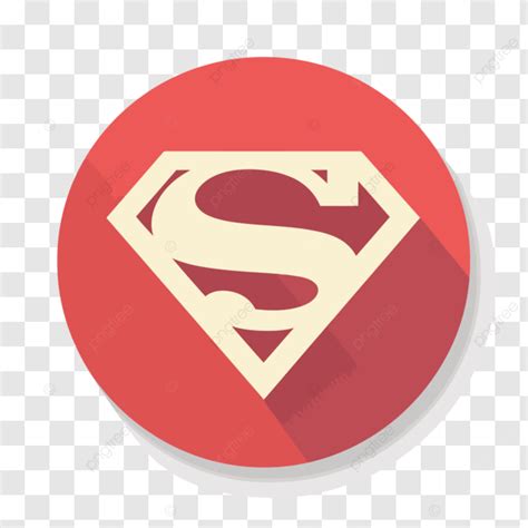 슈퍼맨 아이콘 빨간색 원 배경 벡터 흰색 배경에 최고의 단순한 다채로운 아이콘 그림자 없음 작은 프레임 중앙 Png 일러스트 및 벡터 에 대한 무료 다운로드