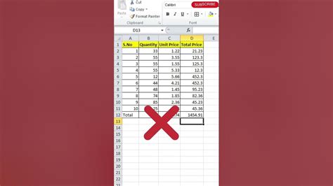Sum Shortcut Excel Trick Excelformula Exceltips Youtube