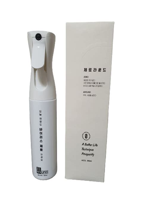 제로라운드 살균 소독수 300ml 뿌리는 소독수 살균제세탁 용기 학교 염소