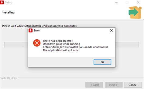 Uniflash Issue In Uniflash Installation Arm Based Microcontrollers