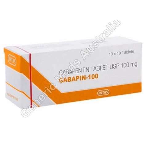 Gabapentin Tablet Generic Australia Nerve Pain Epilepsy Relief GMA
