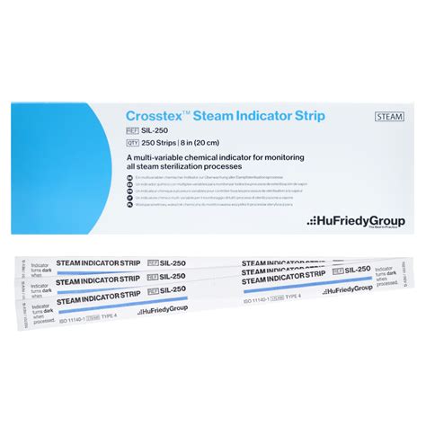Paski Do Sterylizacji Crosstex Steam Indicator Strip 250 Szt Ref