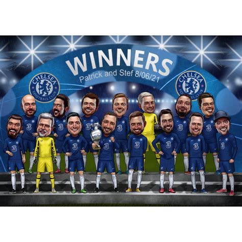 Caricatura De Time De Futebol
