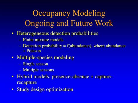 Ppt Patch Occupancy Dynamics Estimation And Modeling Using Presence