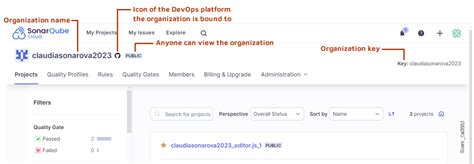 Retrieving Projects Sonarqube Cloud Documentation