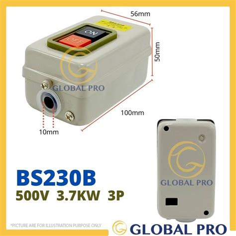 BS B BS B Power Control Push Button Switch Three Phase Motor Start Button Press Switch