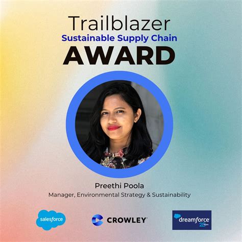 Crowley Careers On Linkedin In Salesforces First Ever Net Zero Cloud Trailblazer Awards