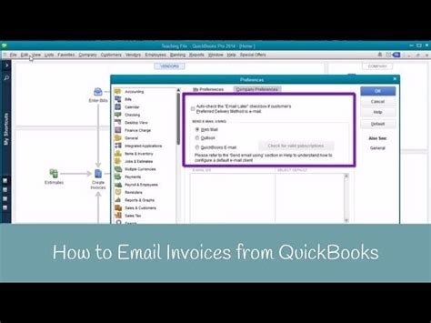 how do i setup my email in quickbooks desktop by joe davies asquare