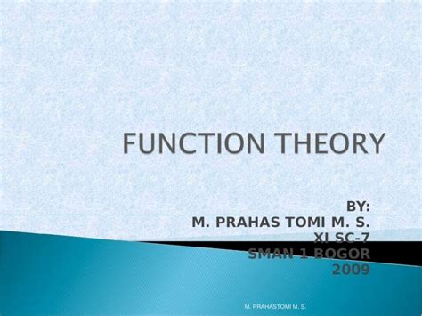 Ppt Function Theory Dokumen Tips