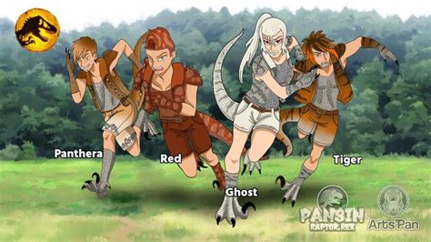 All Atrociraptors Ghost Red Tiger Panthera Jurassic World Dominion