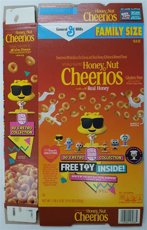 Honey Nut Cheerios Cereal Box