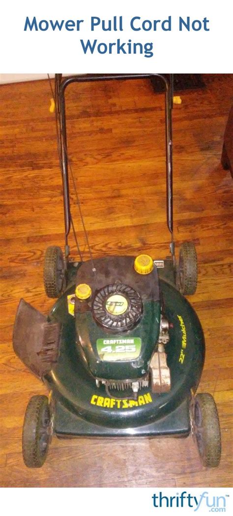 Pull Cord Not Working On Lawn Mower at Cassandra Wasinger blog