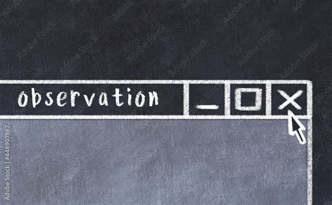 Concept Of Dealing With Problem Chalk Drawing Of Closing Browser Window With Caption