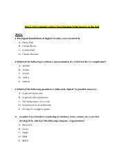 Comprehensive Compilation Of Computer Science Test Questions And Course Hero
