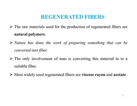 Man Made Fiber Formation And Regenerated Fibers Pdf
