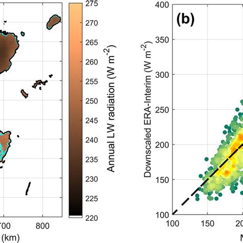 A Example Plot Of 1979 2017 Downwelling Longwave Radiation W M −2