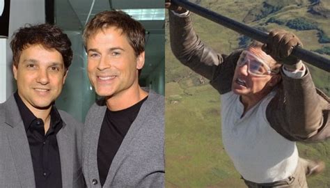 Rob Lowe Ralph Macchio Makes Wild Claims About Tom Cruise Stunts