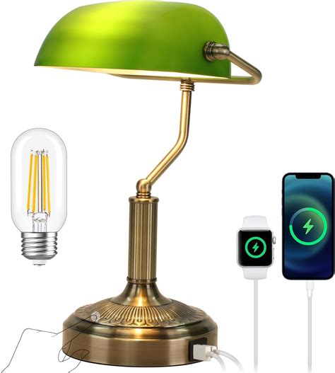 Obright Bankers Cordless Led Table Lamp Battery Operated
