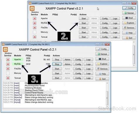 เรียกใช้งานโปรแกรม xampp ในเครื่องของเราเอง