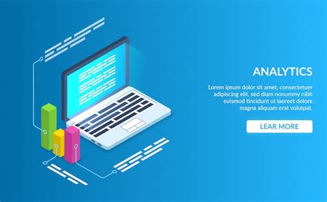 Premium Vector Analyze Data Landing Page