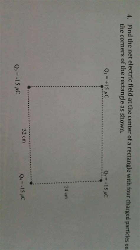 Solved Find The Net Electric Field At The Center Of The Chegg