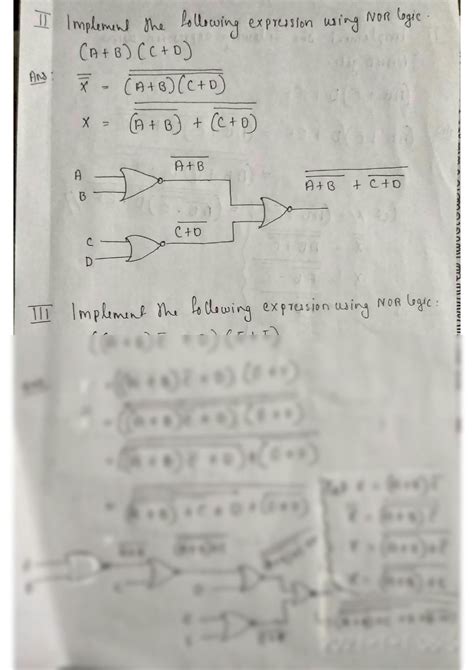 Solution Universal Gates Implementation Using Nand And Nor Gates
