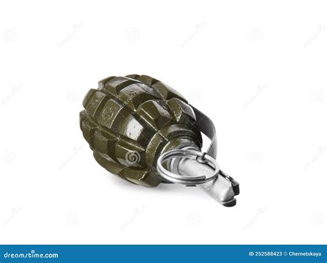 Hand Grenade Isolated On White Background Explosive Weapon Stock Image Image Of Army