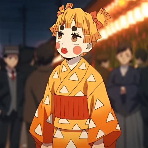 Zenko Zenitsu Agatsuma Cute Anime Chibi Anime Demon Anime Chibi