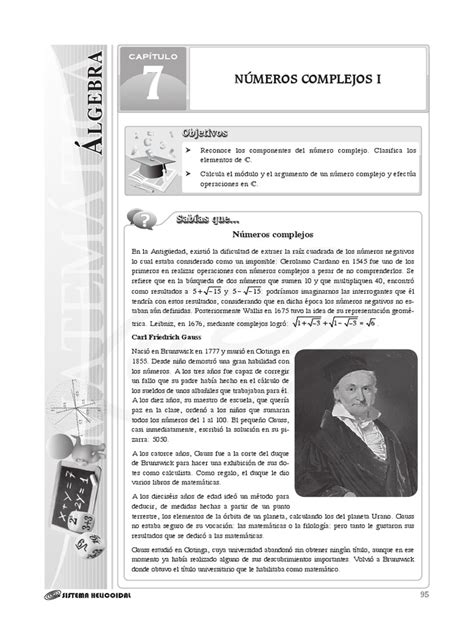 2 Alg 5° Uni Cap7 2021 Pdf Número Complejo Matemática Elemental