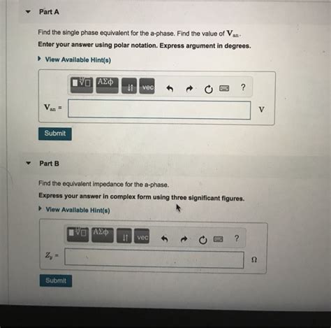 Solved Problem A Balanced Three Phase Circuit Is Chegg