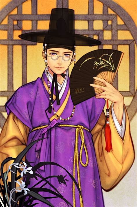 흑요석 한복 일러스트 이상한 나라의 앨리스 일러스트 캐릭터 일러스트 그림