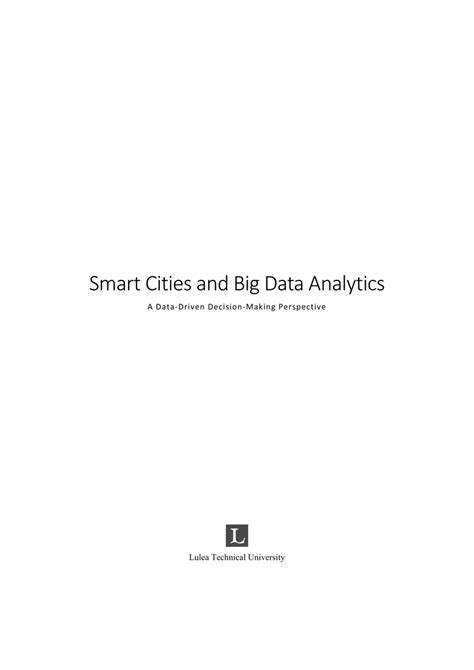 pdf smart cities and big data a data driven decision making perspective