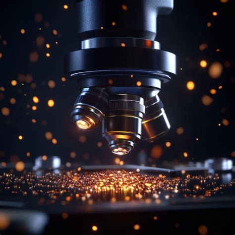 An Advanced Microscope Capturing The Intricate Details Of A Cell