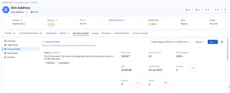 Profiler Tab | OpenMetadata Data Profiling Interface