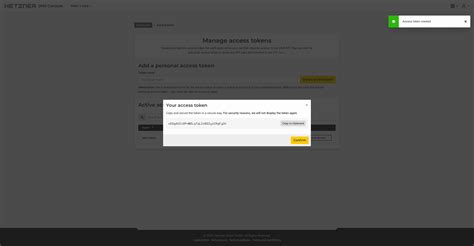 Api Access Token Hetzner Docs