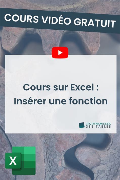 Cours Sur Excel Insérer Une Fonction Video Gratuite Microsoft Excel Apprendre à écrire
