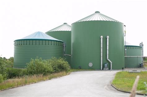 Premium Photo Biogas Plant For Power Generation And Energy