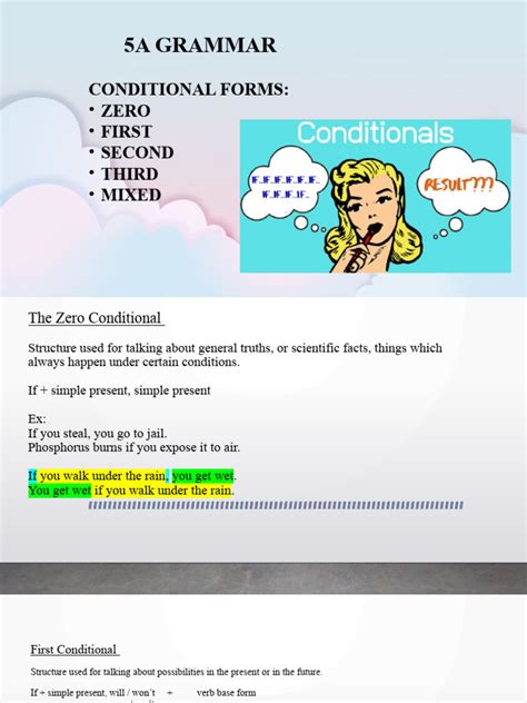 5 Conditional Grammar Explan Pdf Verb Linguistic Morphology