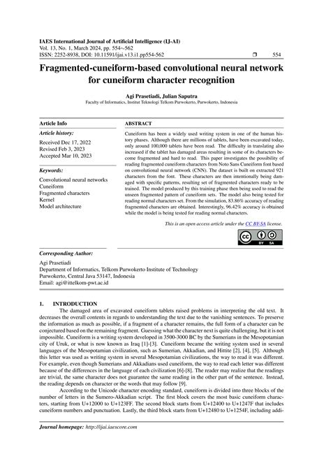 Fragmented Cuneiform Based Convolutional Neural Network For Cuneiform