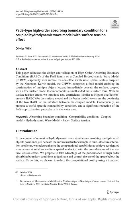 Padé Type High Order Absorbing Boundary Condition For A Coupled