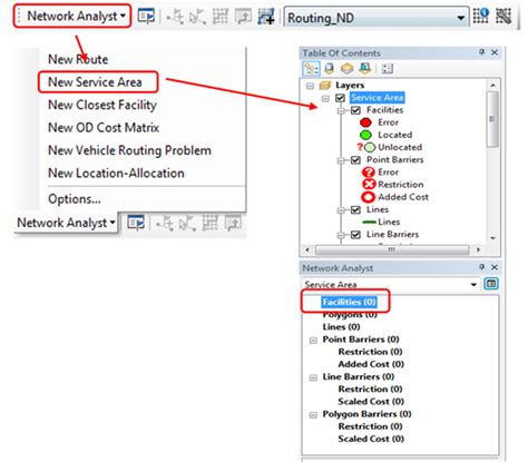 Calculating Service Areas In Arcgis