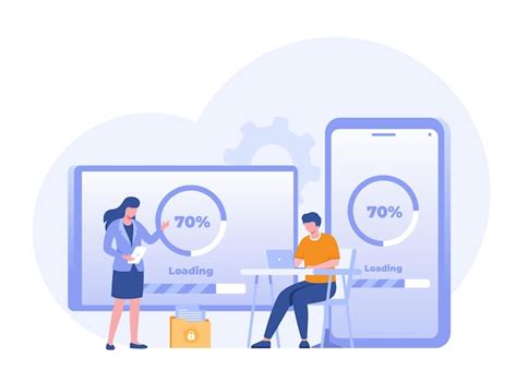Premium Vector Download File Document Upload File To Cloud System