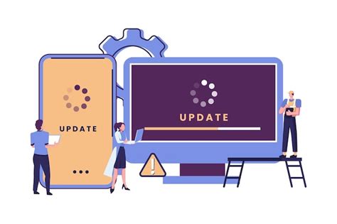 Premium Vector System Update Flat Style Illustration Vector Design