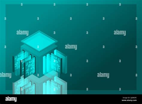 Data Center Isometric Icon Database And Cloud Data Storage Concept Pcb Slot Server Room