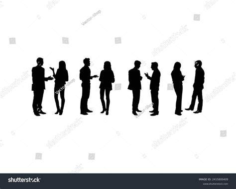Two Person Conversation Silhouette Over 3555 Royalty Free Licensable