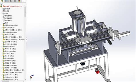 自动涂胶机设备3d模型图纸 Solidworks设计 Keryi