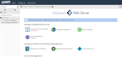 CPanel LiteSpeed Documentation LiteSpeed Web Server
