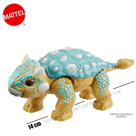 Jual Jurassic World Camp Cretaceous Attack Pack Ankylosaurus Bumpy